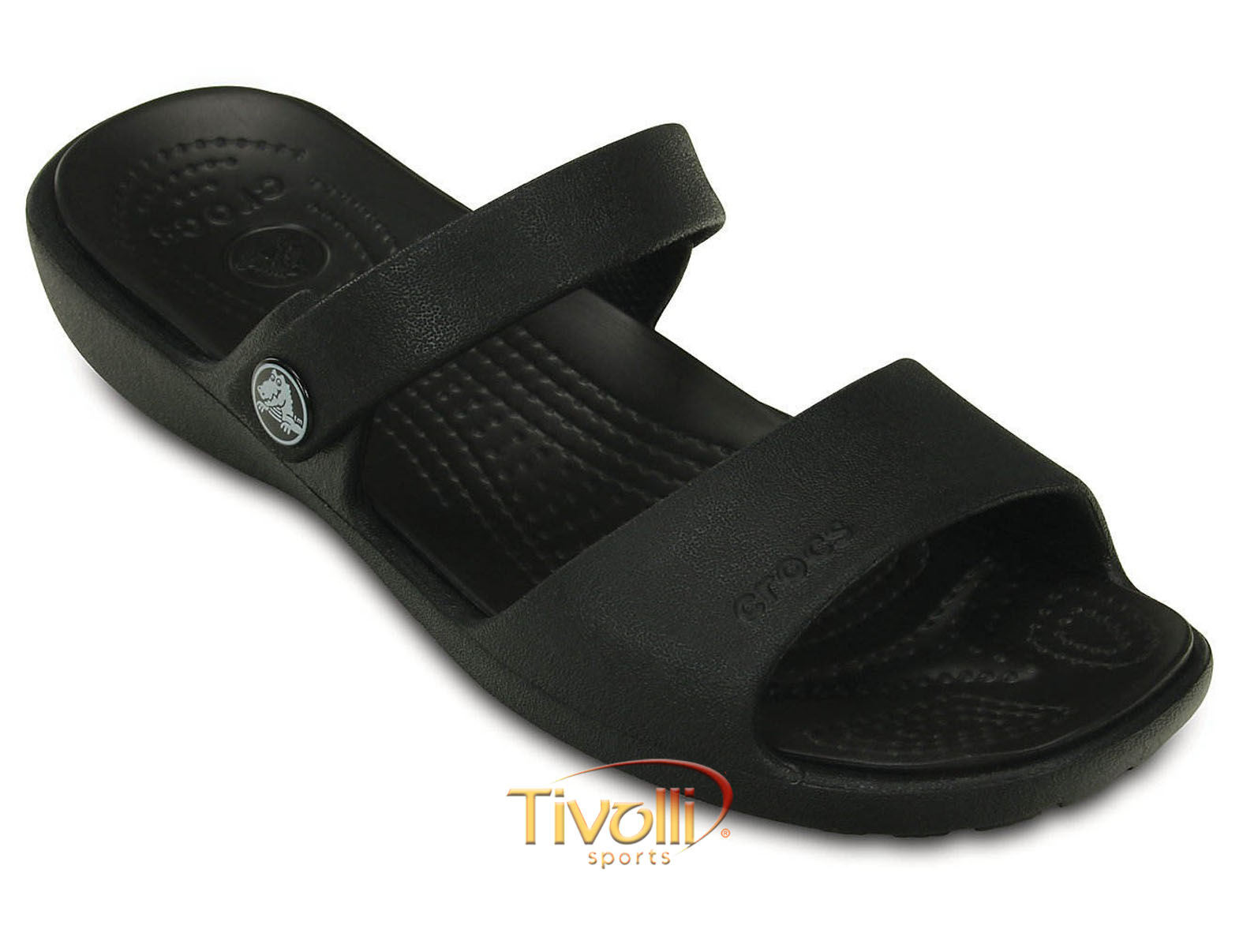 Chinelo Crocs Coretta com salto > Preto >