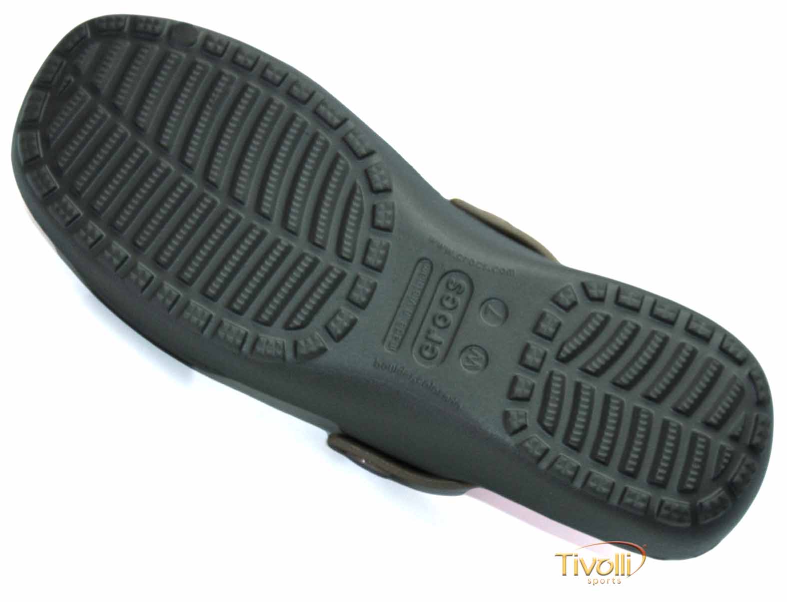 Chinelo Crocs Coretta com salto > Marrom e Bronze >