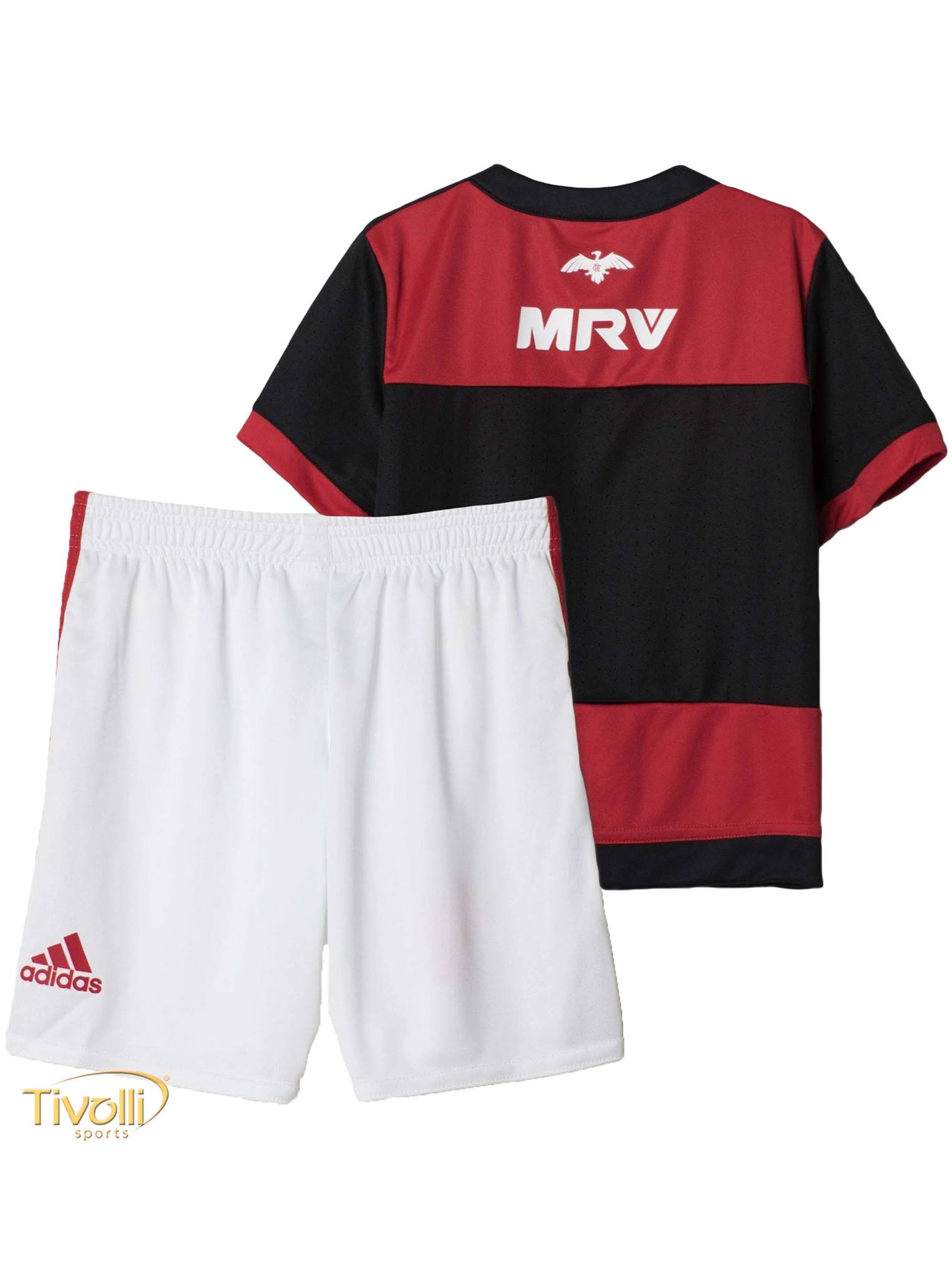 Mini Kit Flamengo I Home 2017/2018 Infantil Adidas > >