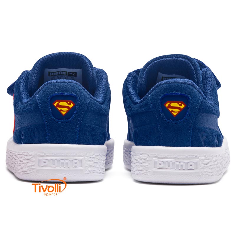 Tênis Puma Suede Justice League Superman > JL Suede Infantil tam. 26 ao ...