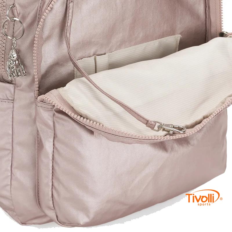 Mochila Kipling Seoul > Metallic Rose >