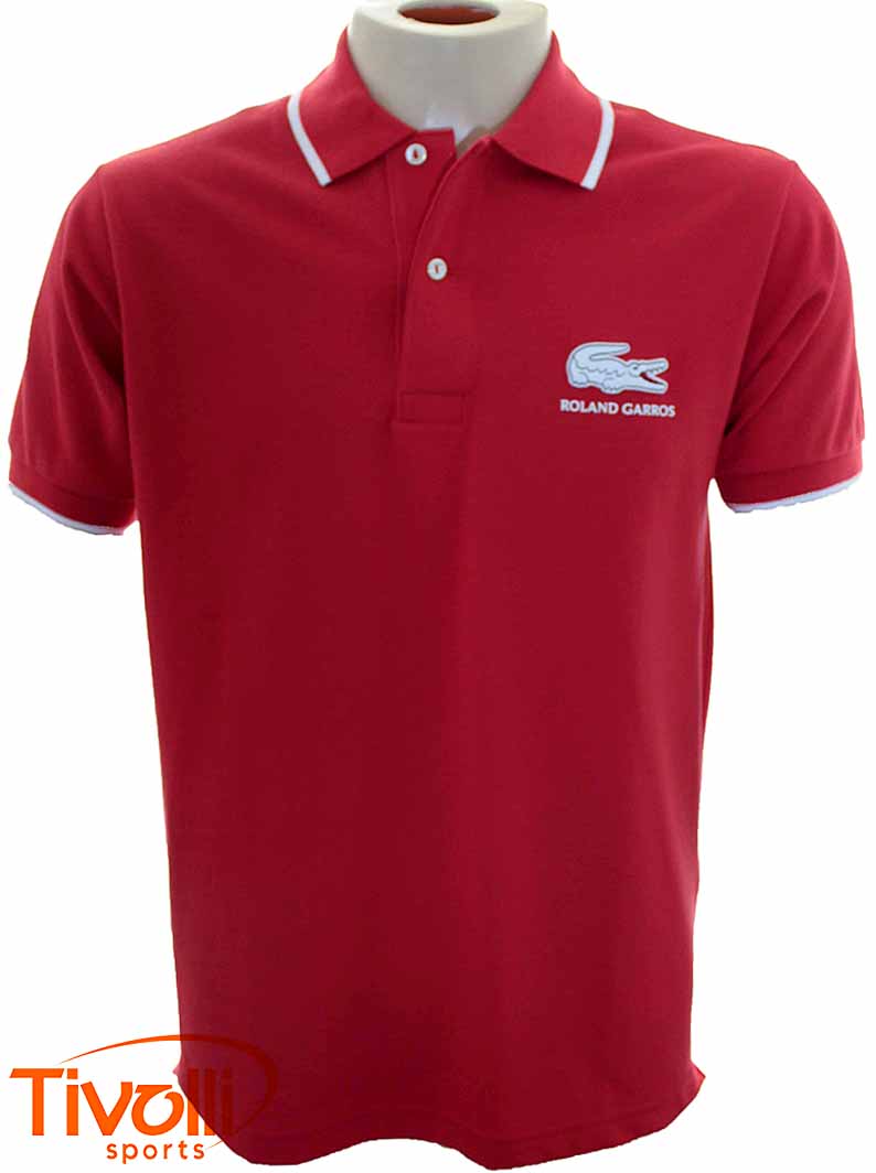 Polo Lacoste Roland Garros 2012 Masculino > Vermelha - Ref: PH2953 >