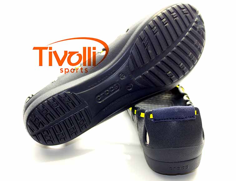 Crocs Springi Flat W > Marinho/Verde Limão >