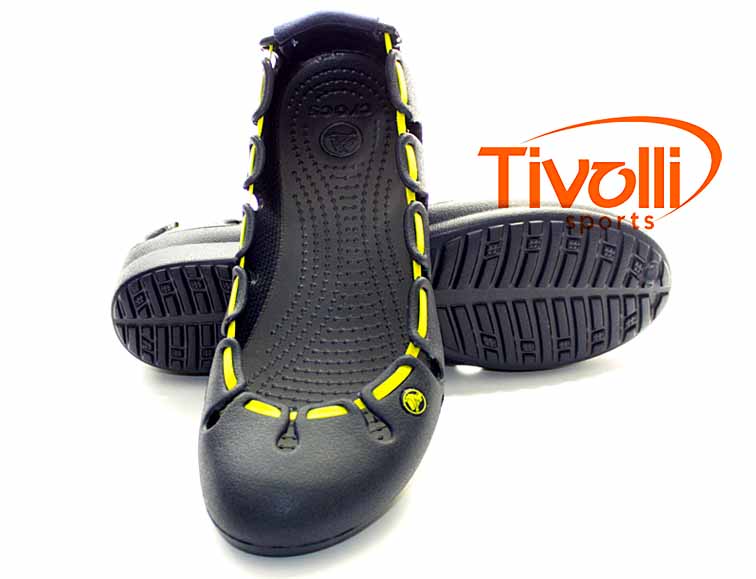 Crocs Springi Flat W > Marinho/Verde Limão >