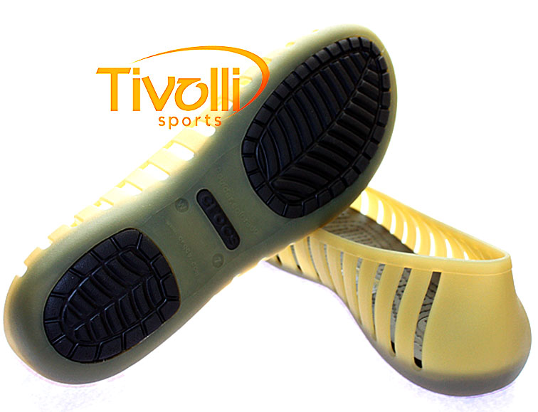 Crocs Adrina Flat II > Dourada/Marrom >