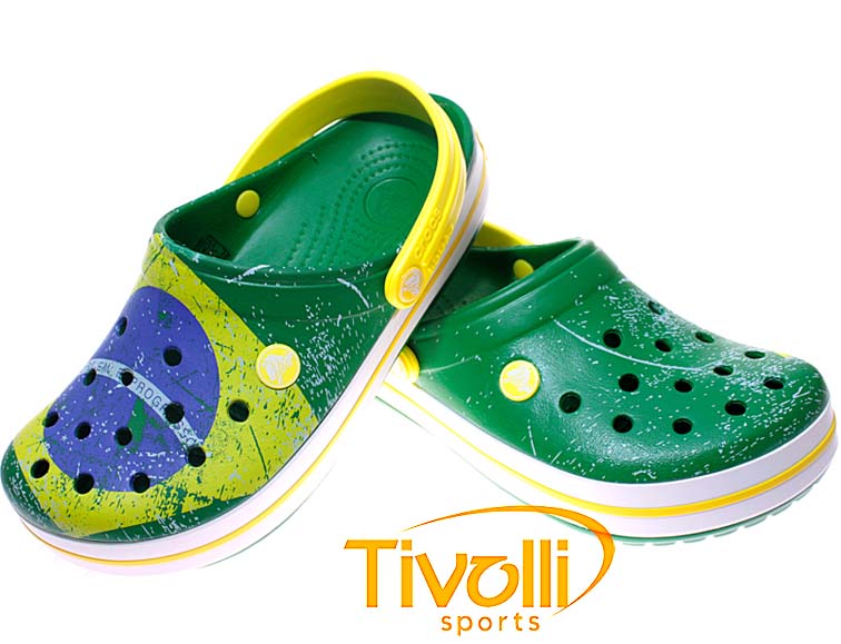 Crocs Crocband Brazil > Brasil Clog Verde, Amarelo, Azul e Branco >