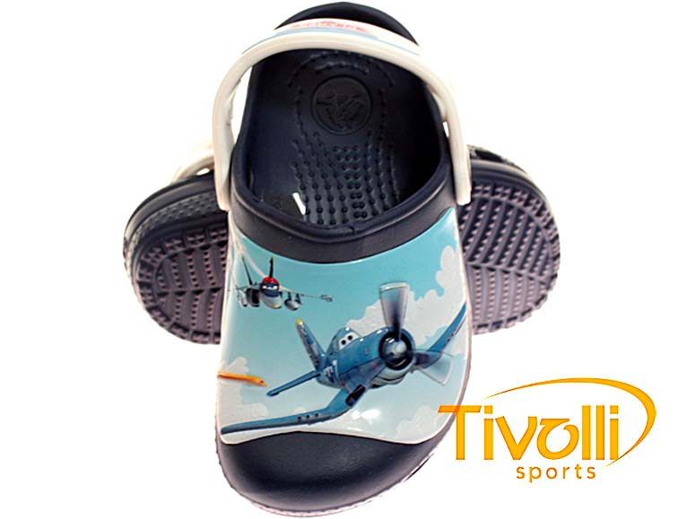 Crocs CC Planes Clog > Aviões - Azul Marinho e Branco >