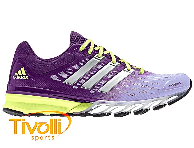 Tênis Adidas > Springblade FF W Roxo e Verde Limão >