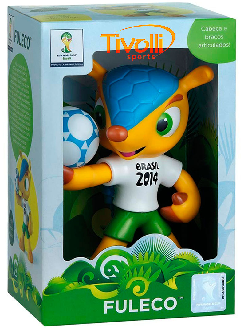 Boneco Mascote Fuleco Oficial 13cm Copa do Mundo FIFA de 2014 > - Mega ...