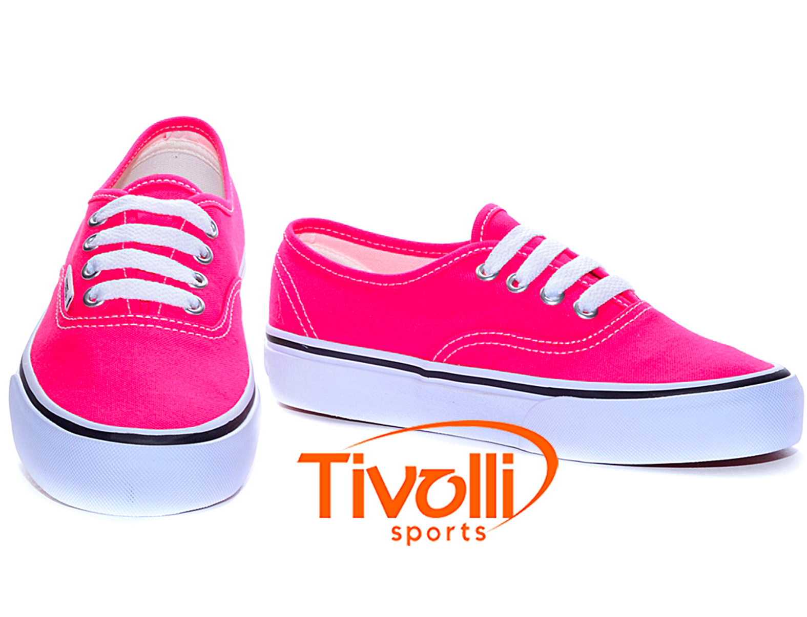Black Friday - Tênis Vans Authentic > Rosa e Branco >
