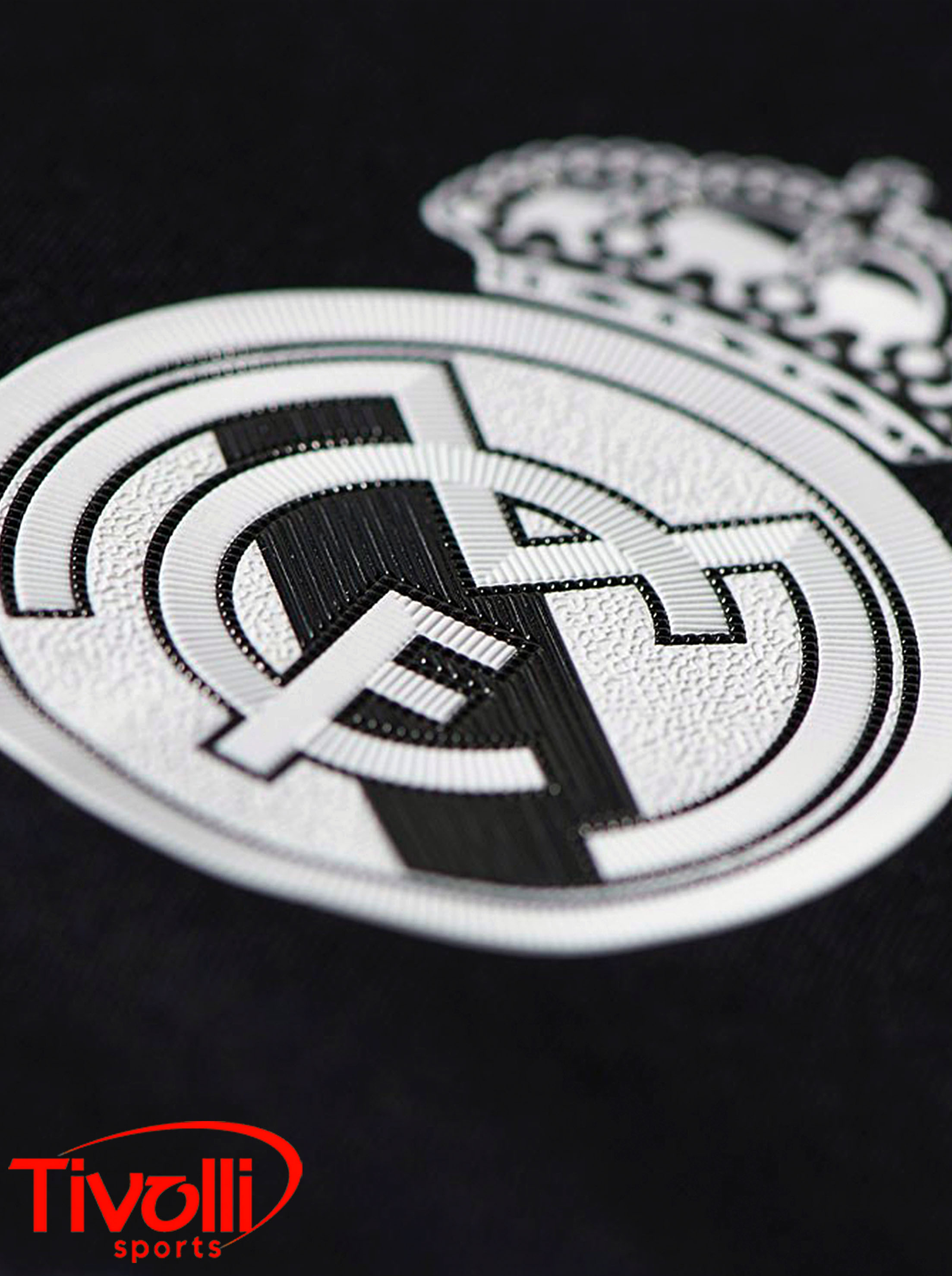 Camisa Real Madrid III Adidas > 2014/15 preta e branca >
