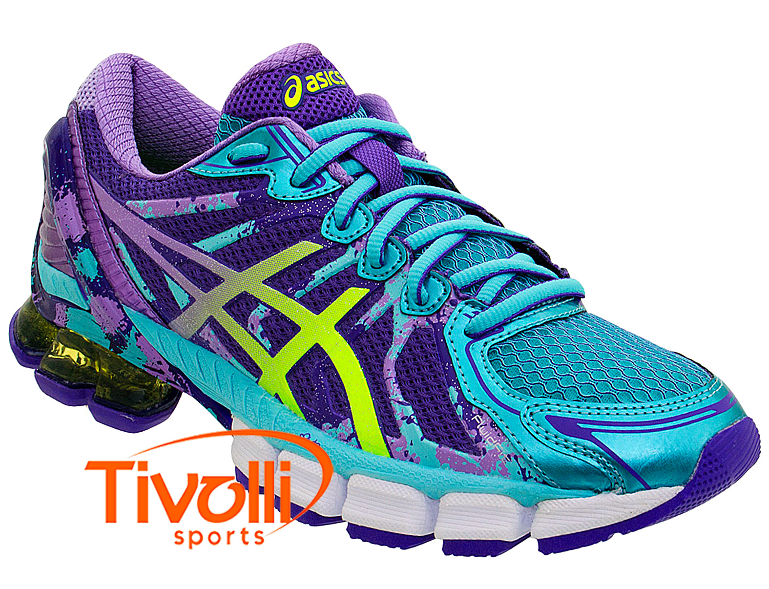 Tênis Asics Gel Sendai 2 > feminino roxo e verde >