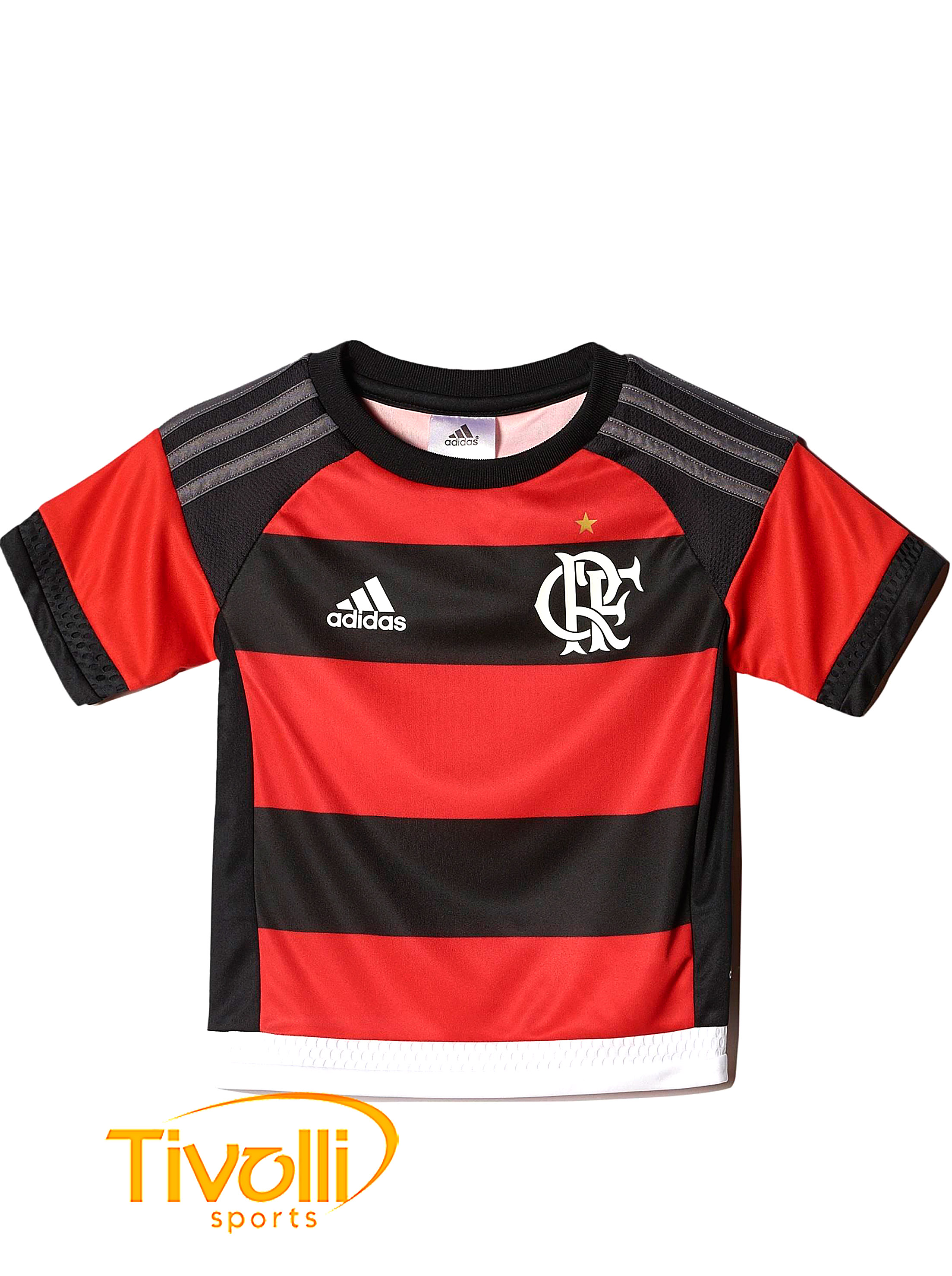 Mini Kit Flamengo 1 > infantil vermelho, preto e cinza >