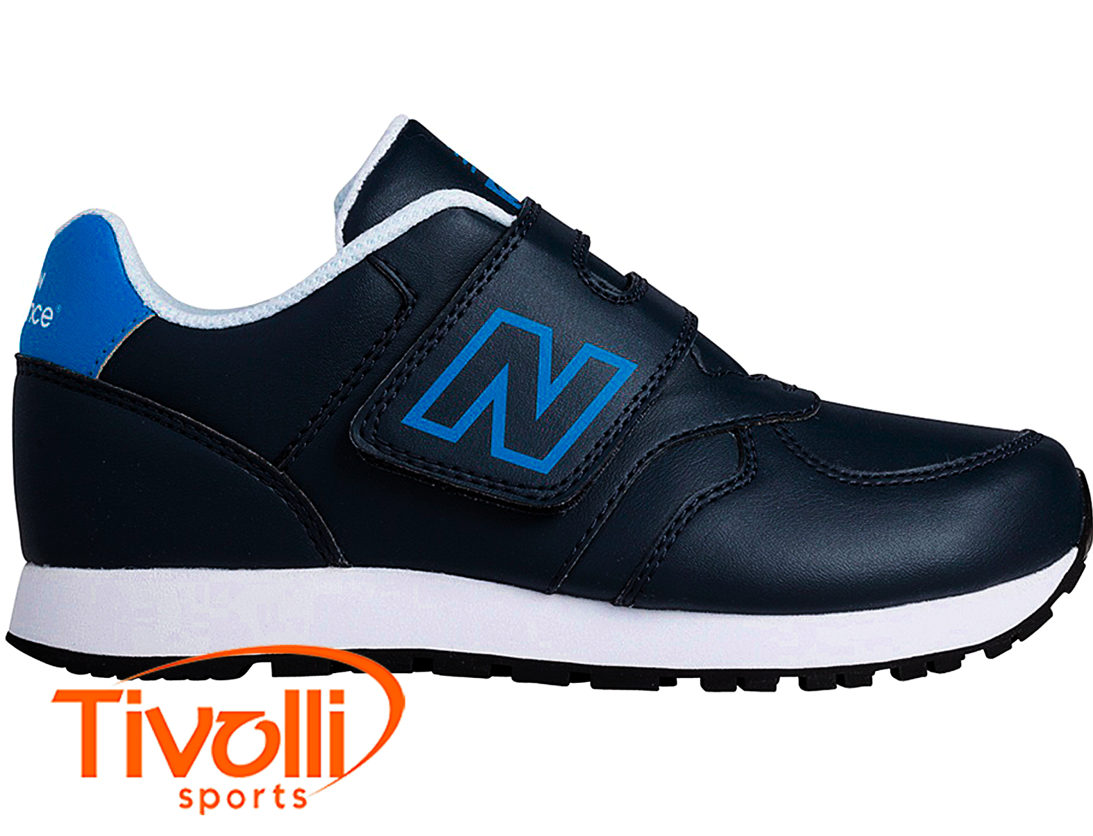Tênis New Balance 377 Kids KV377YBY > Infantil marinho, azul e branco >