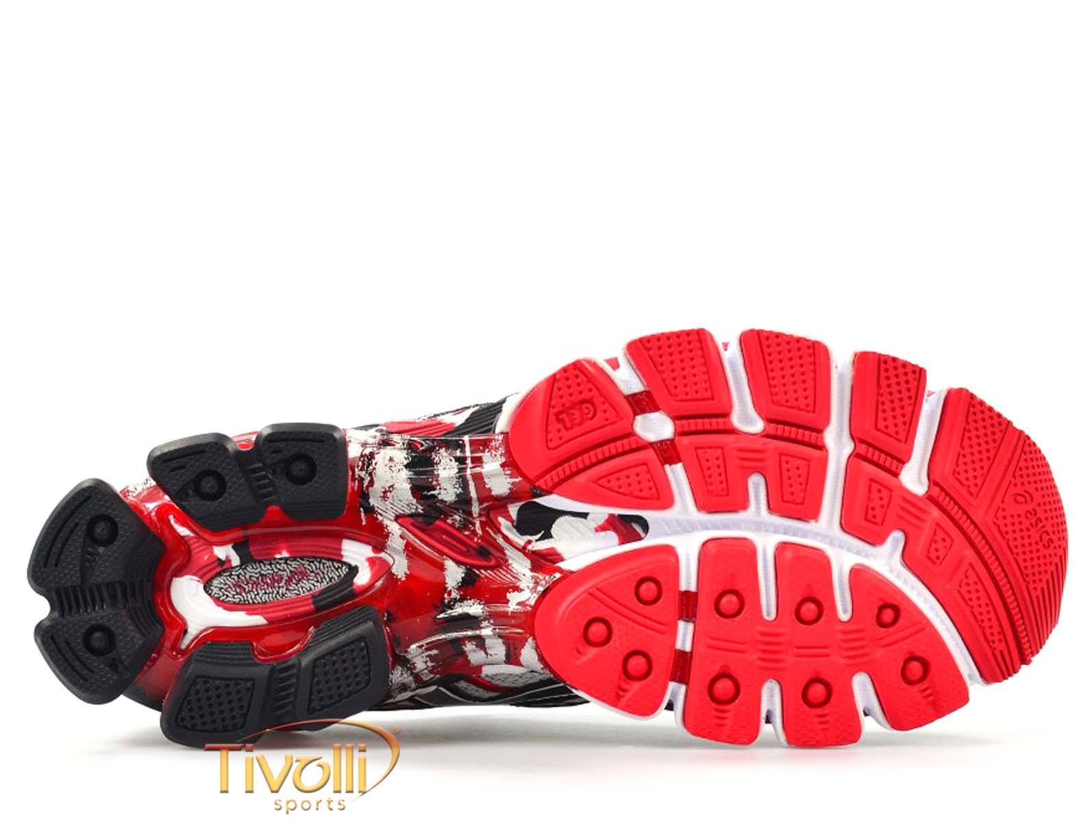 Tenis Asics Gel Sendai 3 Masculino > Cinza, Preto e Vermelho >