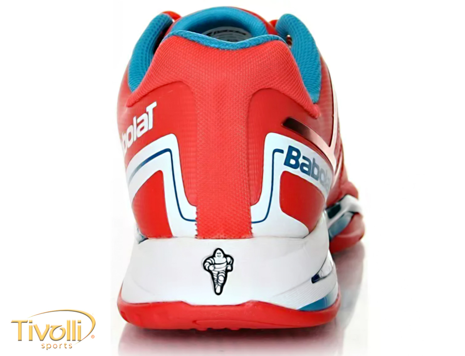 Tênis Babolat Propulse BPM OMNI Clay M > masculino vermelho e branco >